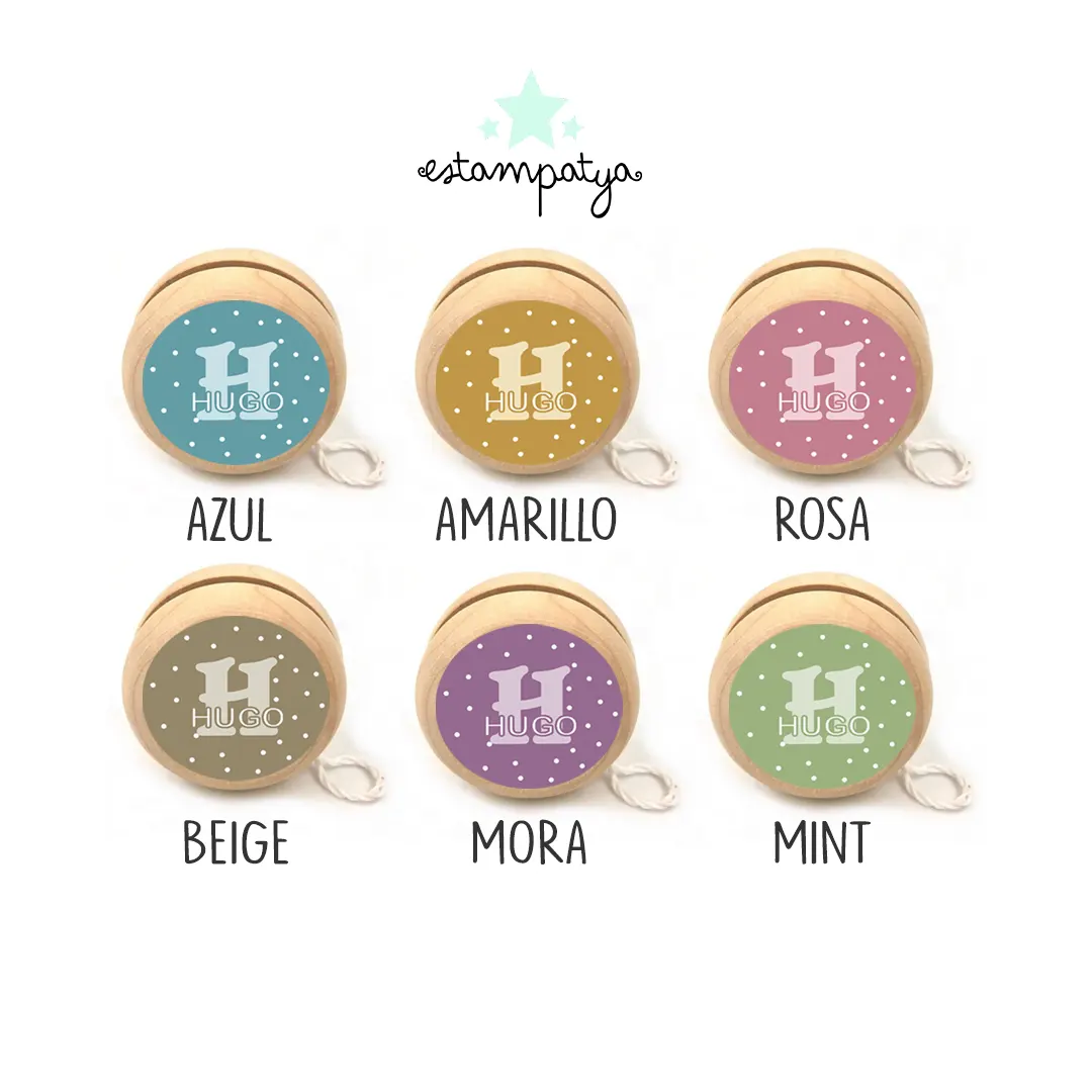Yoyo personalizado con nombre e inicial ⋆ Estampatya